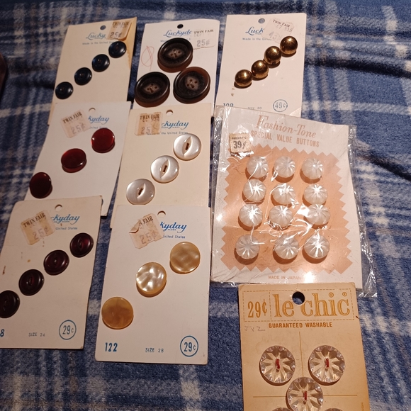 Luckyday | Other | Shoe Box Of Vintage Buttons | Poshmark
